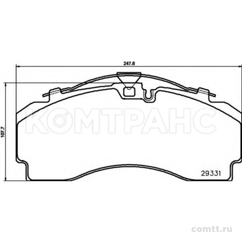 Колодки тормозные 29331 Scania R-series ProTecS (2933101) Textar